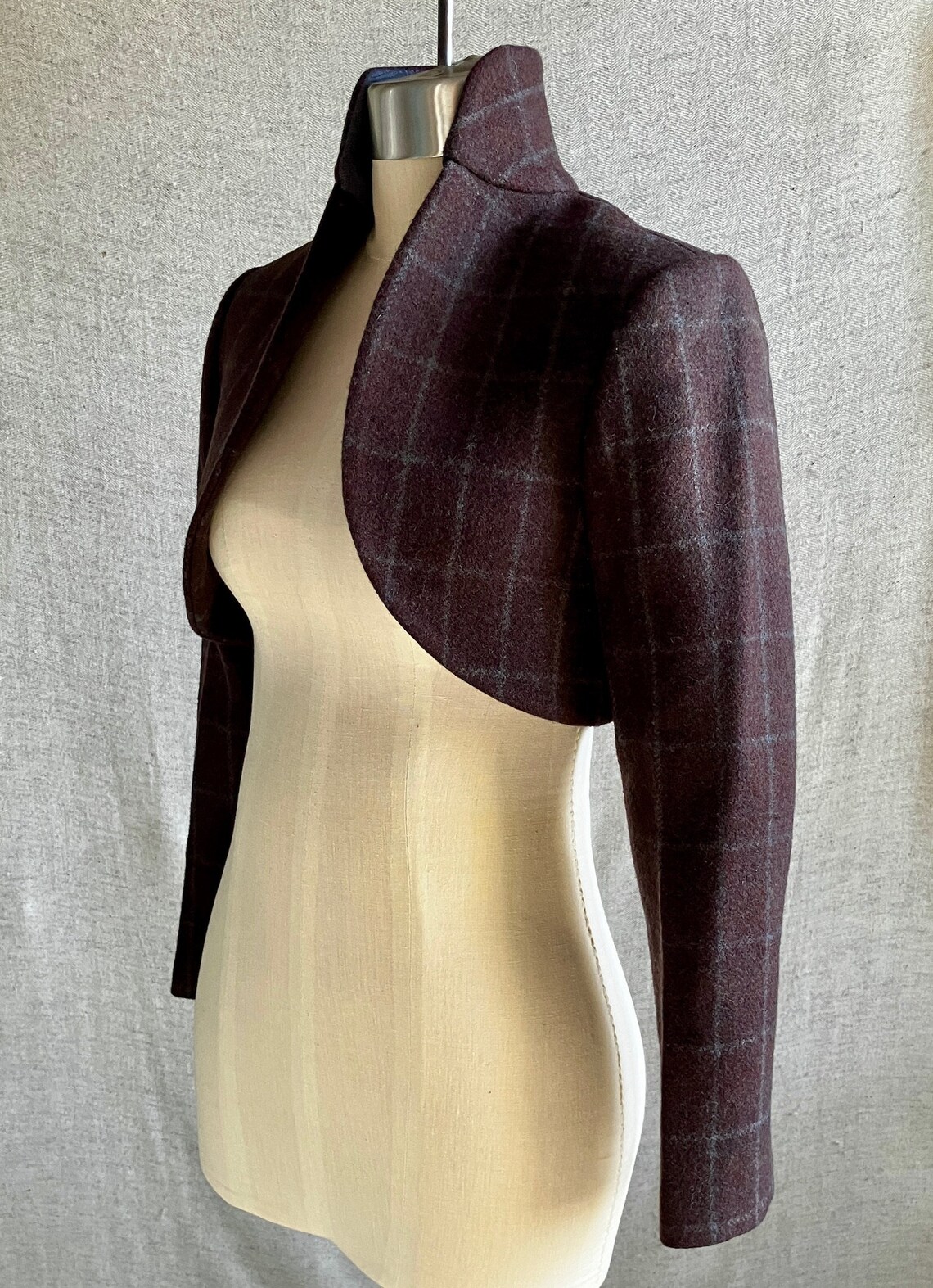 Aubrey Bolero, Designer Bolero, Formal Clothing, Outerwear, Wool Bolero ...