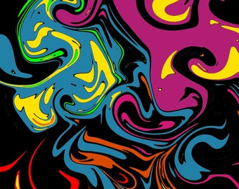 Psychedelic Romantic Paradise - Etsy