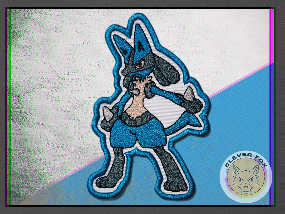 Lucario Pokemon Embroidered Patch - Etsy