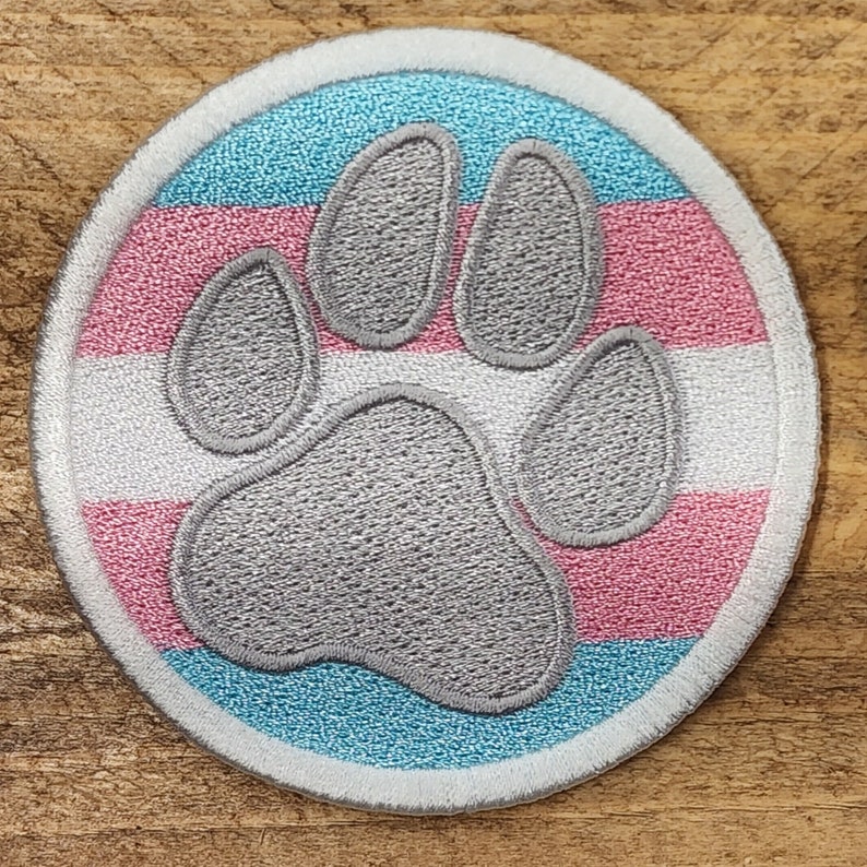 LGBTQ Furry Paw Embroidered Pride Patches - Etsy