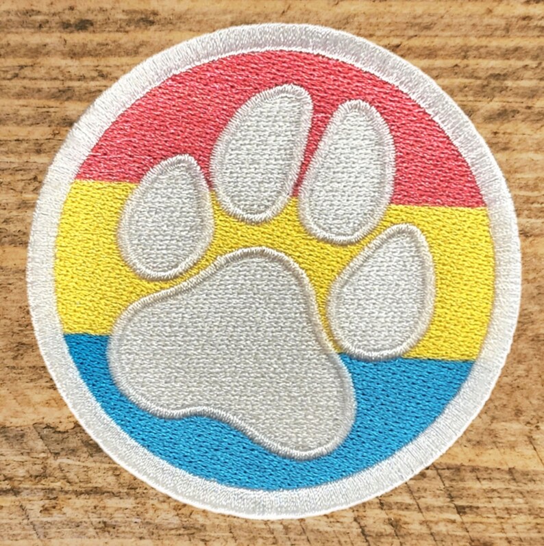LGBTQ Furry Paw Embroidered Pride Patches - Etsy