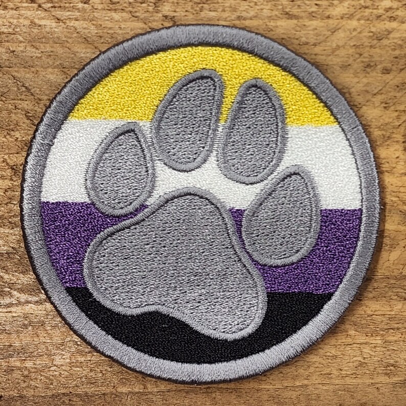 LGBTQ Furry Paw Embroidered Pride Patches - Etsy