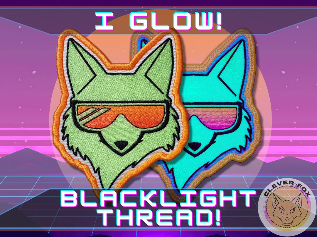 Vaporwave Fox Furry Themed Embroidered Patch - Etsy