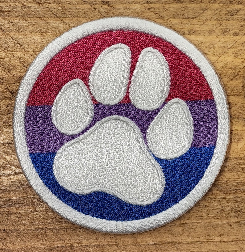 LGBTQ Furry Paw Embroidered Pride Patches - Etsy