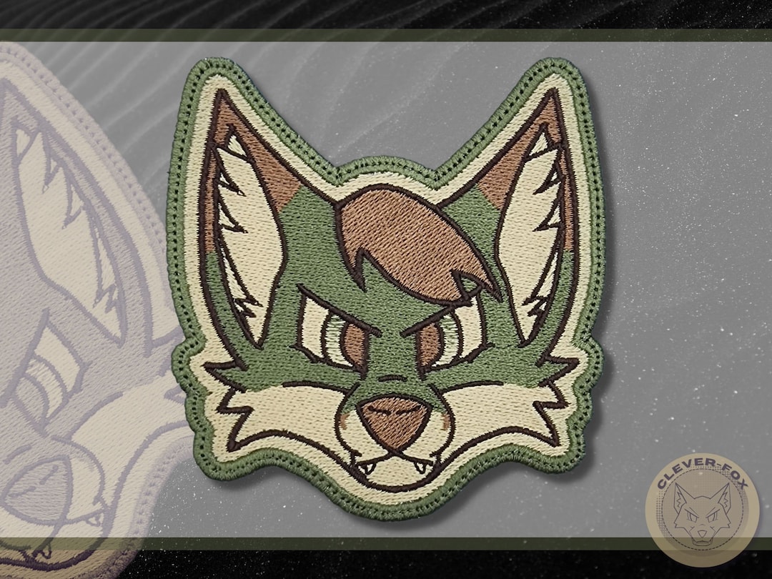 Madfox Tactical Furry Themed Embroidered Patch Angy Lil Fox - Etsy