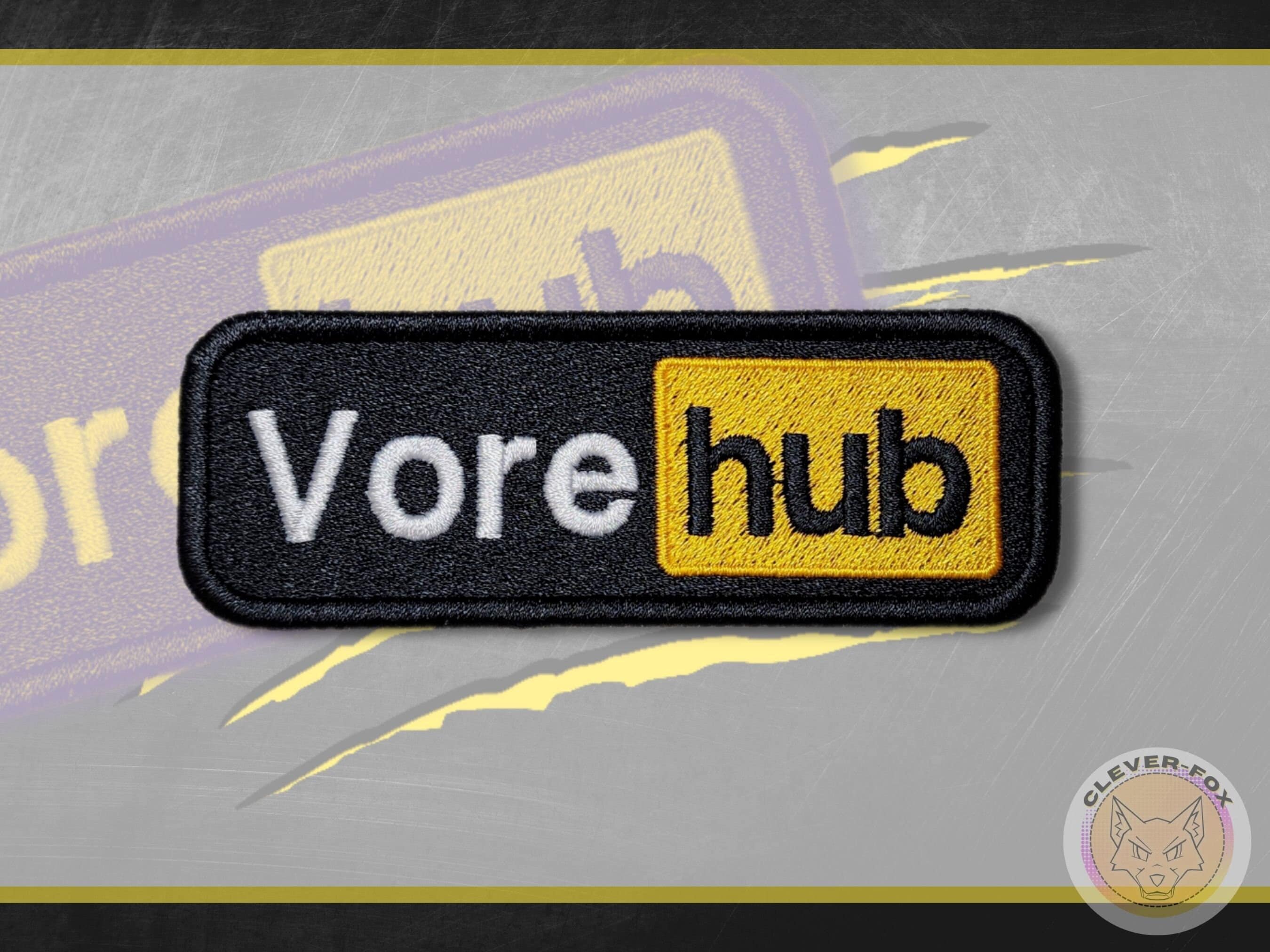 Vorehub Furry Themed Embroidered Patch - Etsy