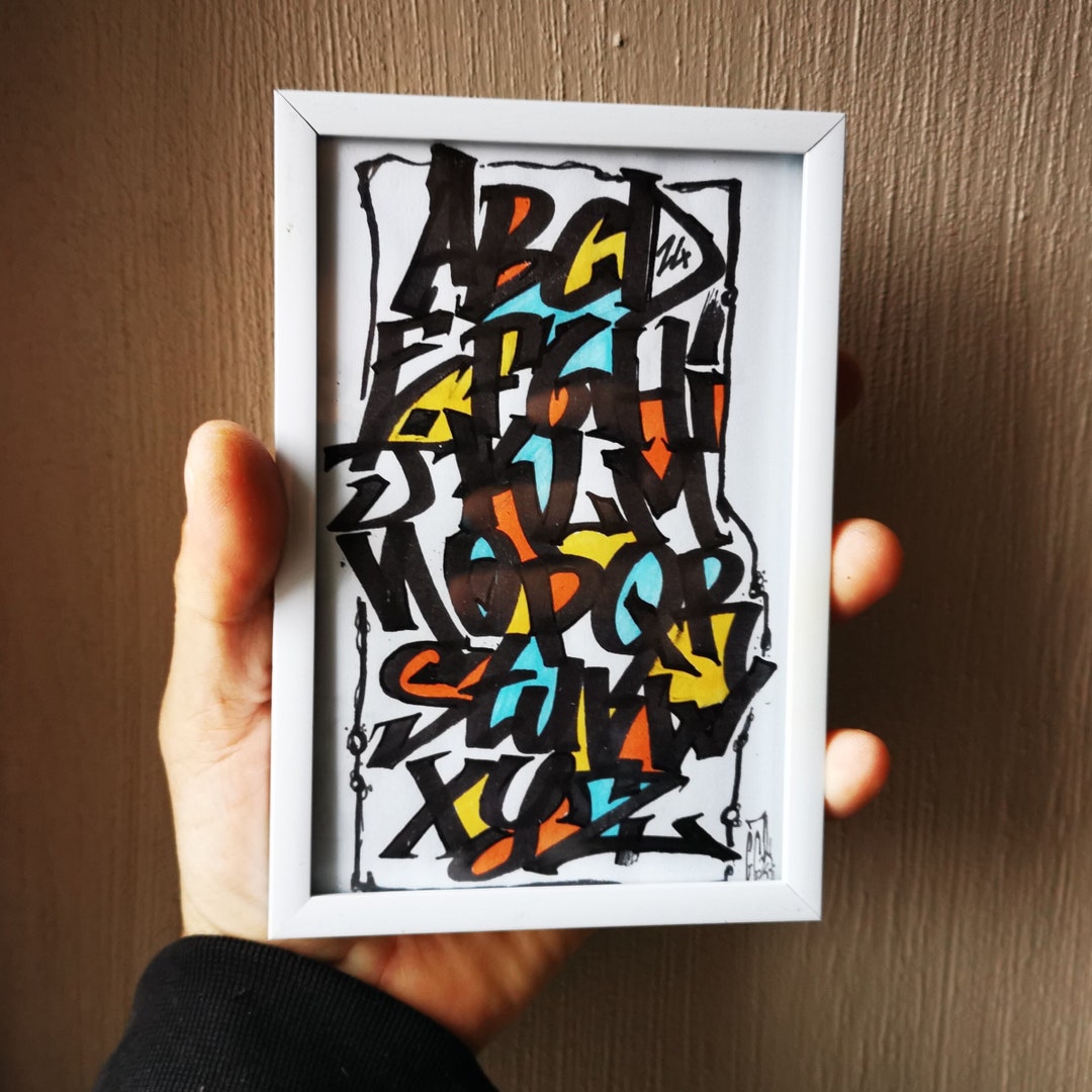 Street Art Graffiti Alphabet Full Colors alphabeatz - Etsy