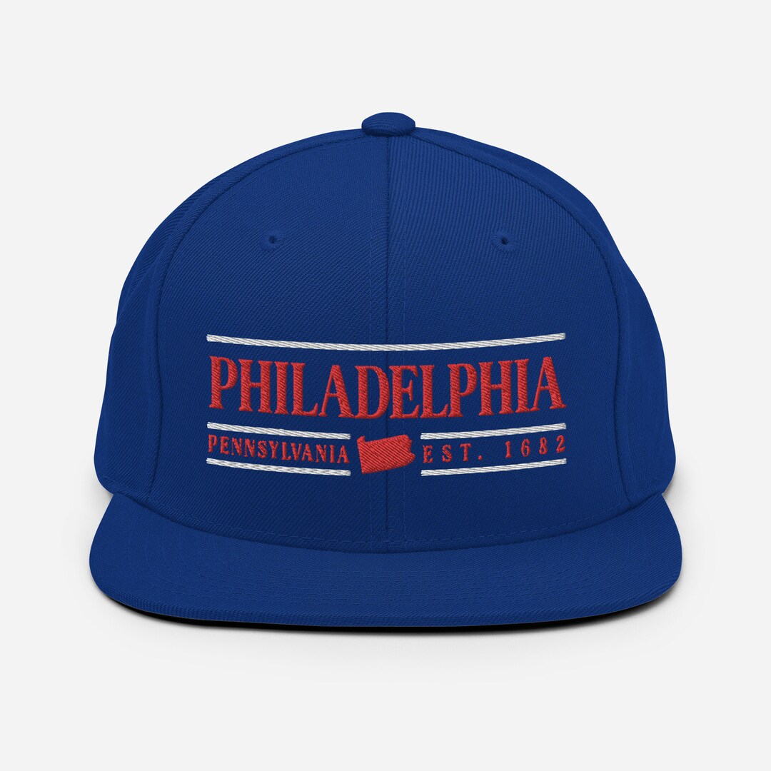 Retro Philadelphia Pennsylvania Split Bar Snapback Hat - Etsy