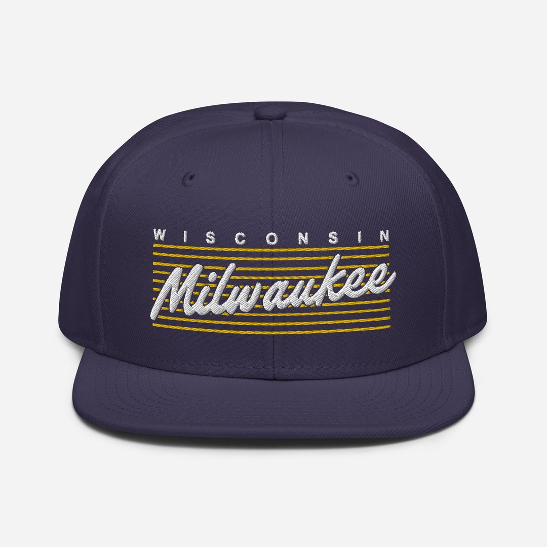Milwaukee Wisconsin Retro 90s Stripes Snapback Hat - Etsy
