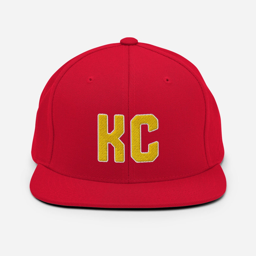 Kansas City KC Red and Yellow Team Statement Collection 3D Embroidered ...