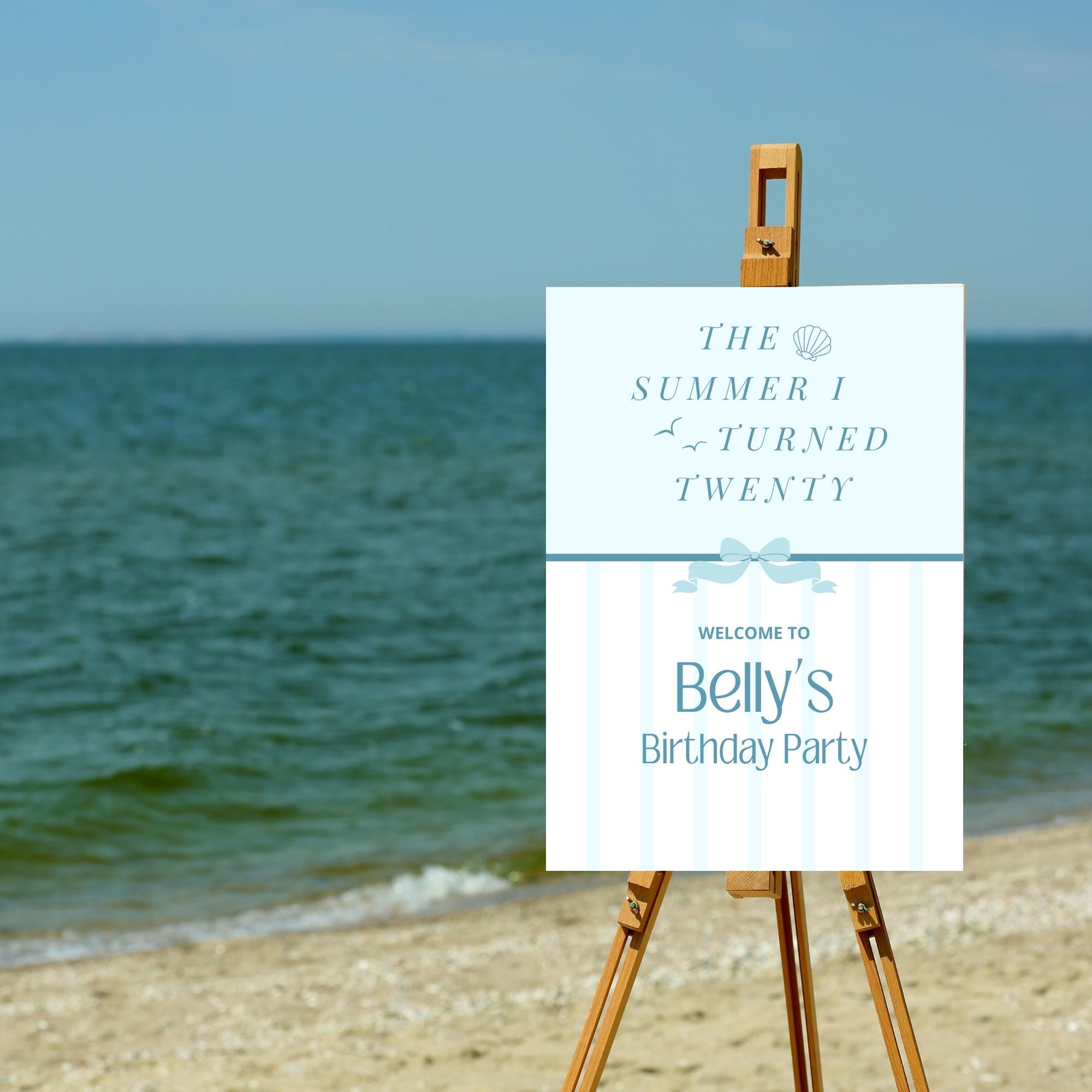 The Summer I Turned Pretty Welcome Sign: Beach Birthday Party Decor ...