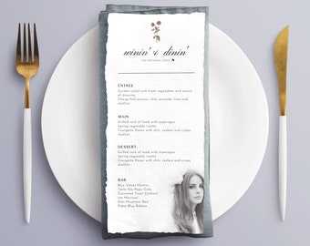 Lana Table Menu Editable Template Digital - Etsy