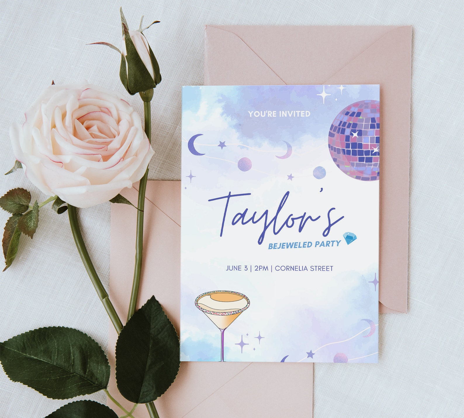 Taylor Swift Party Invitation Template Self Editable Template Digital ...