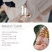 Kids Magic Cape Set With Tulle and Glowing Stars Rose Gold Printing ...