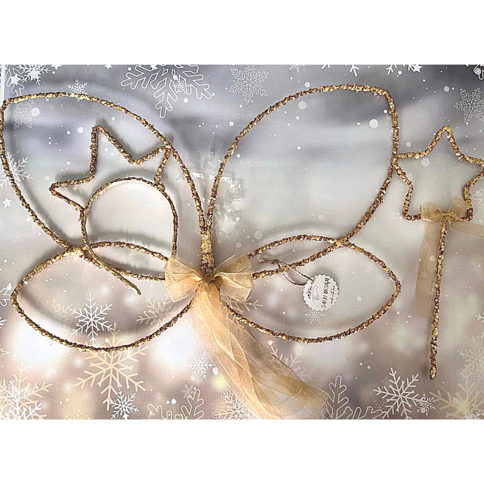 Glitter Butterfly Wings Set – Toddler Costume, Scepter & Headband - Etsy