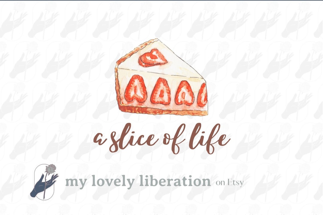 A Slice of Life Trendy PNG Design Sublimation Design - Etsy
