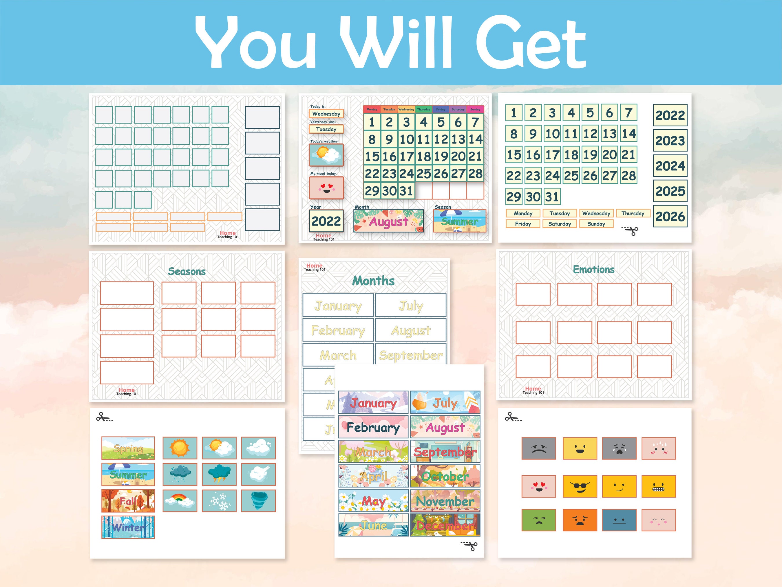 Kids Activity Calendar | Printable - Etsy