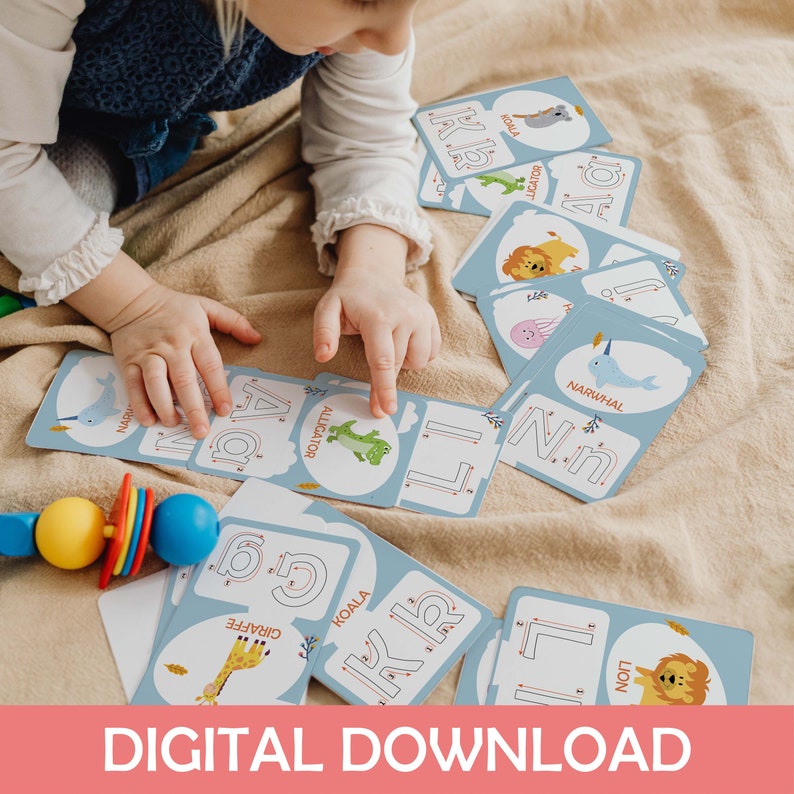 Alphabet Worksheet, Montessori Printable, Tracing Alphabet, Alphabet ...