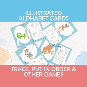 Alphabet Worksheet, Montessori Printable, Tracing Alphabet, Alphabet ...