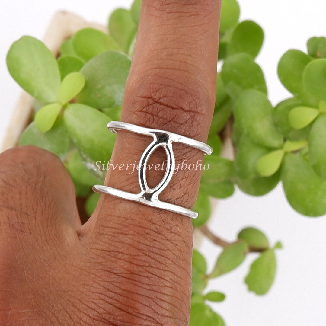 Arthritis Finger Splint Ring - Sterling Silver Splint Ring - Swan ...