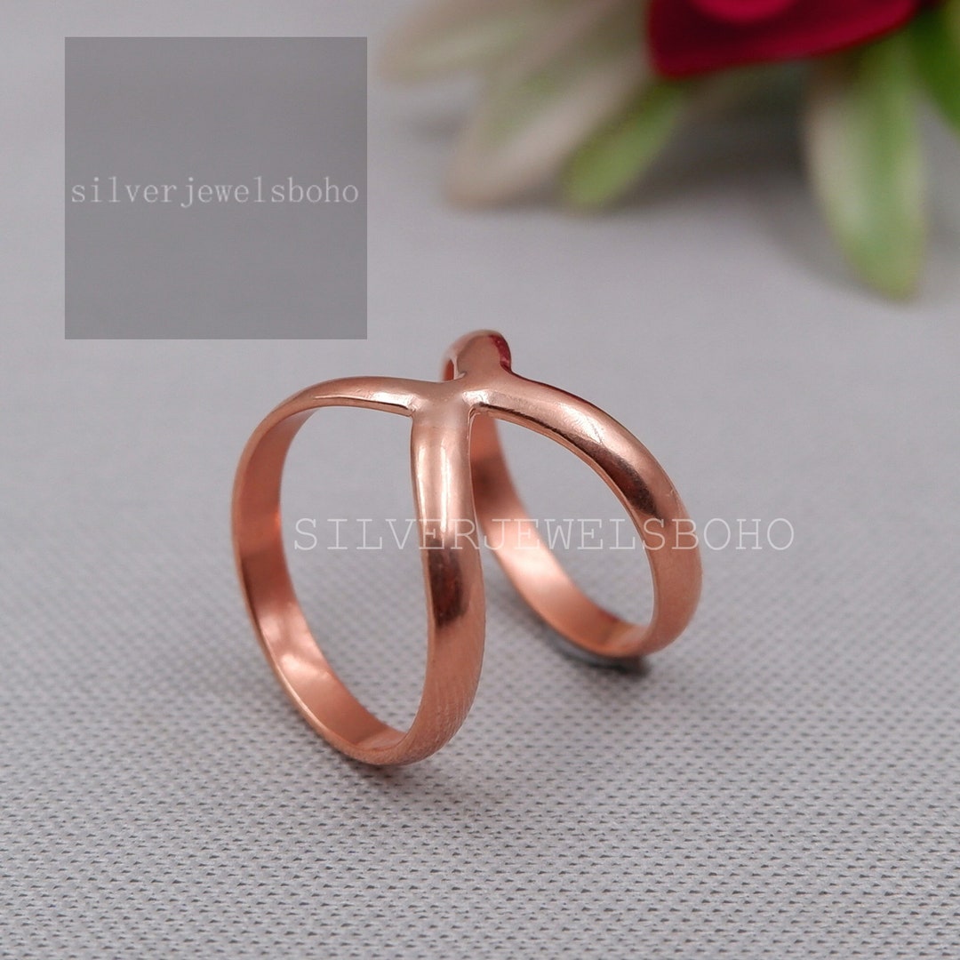 Arthritis Finger Splint Ring Brass or Sterling Silver, Copper Splint ...
