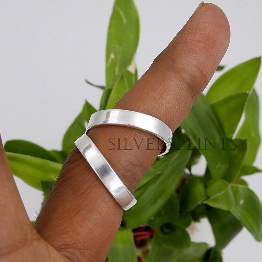 Arthritis Splint Ring, 925 Sterling Silver Splint Ring, Splint Knuckle ...