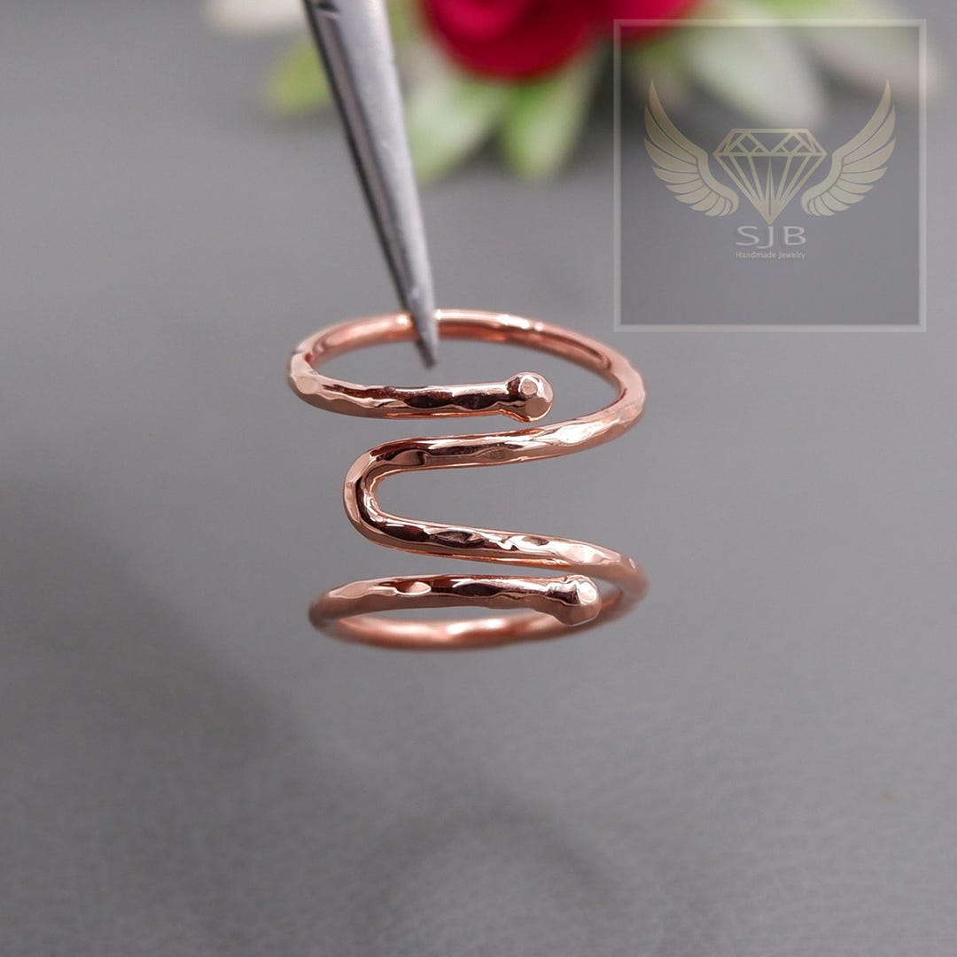 Copper Finger Splint Ring: Sterling Silver Arthritis Support - Etsy