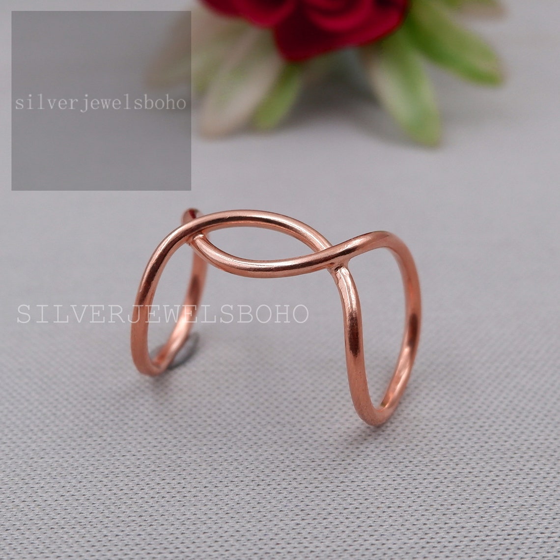 Copper Finger Splint Ring - Sterling Silver Lateral Deviation Arthritis ...