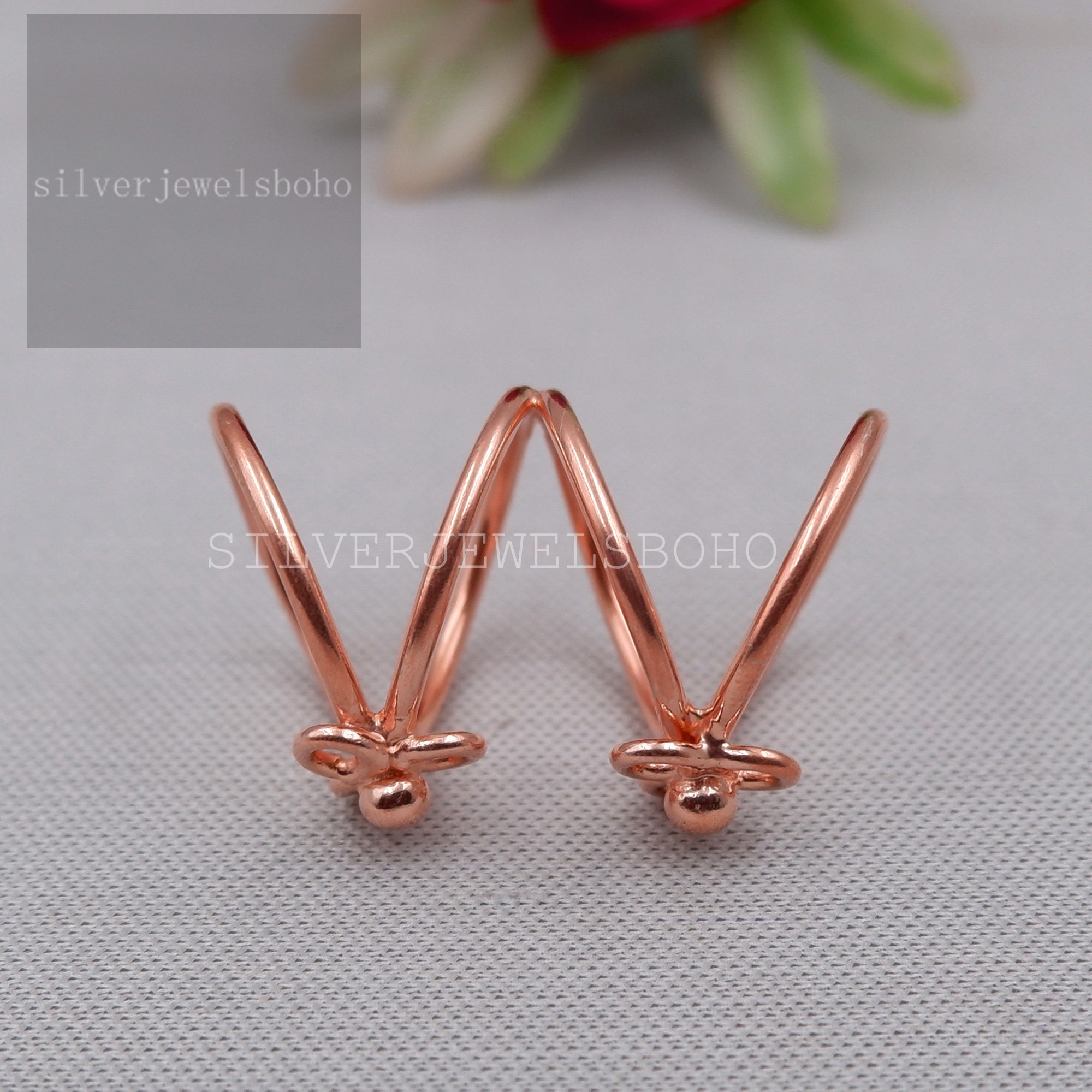 Set of 2 Arthritis Finger Splint Ring - Copper 0r 925 Sterling Silver ...