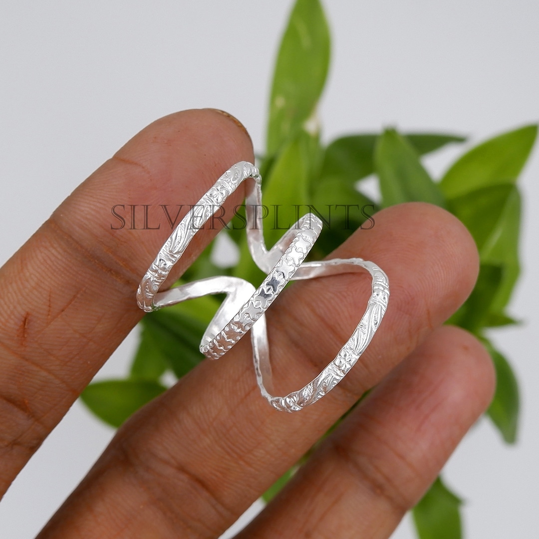 Finger Splint Ring Arthritis Ring Splint 925 Sterling Silver Finger ...