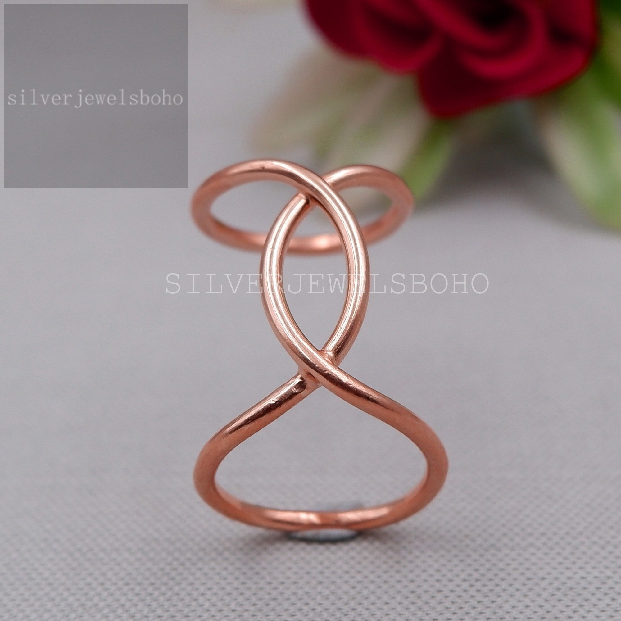 Copper Finger Splint Ring - Sterling Silver Lateral Deviation Arthritis ...
