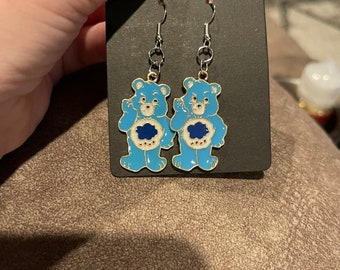 Grumpy Care Bear Earrings - Etsy