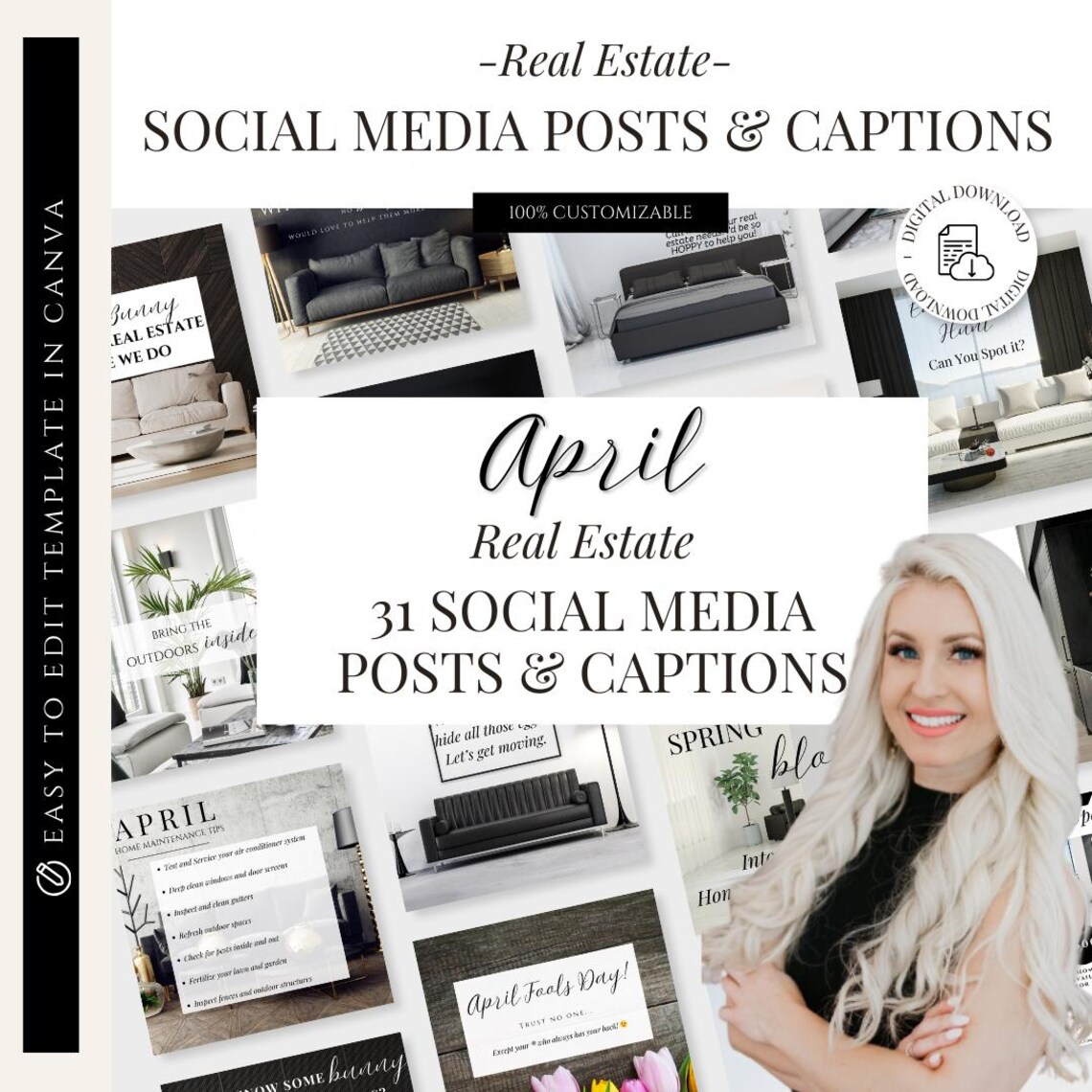April Real Estate Social Media Posts | 31 Captions & Hashtags ...