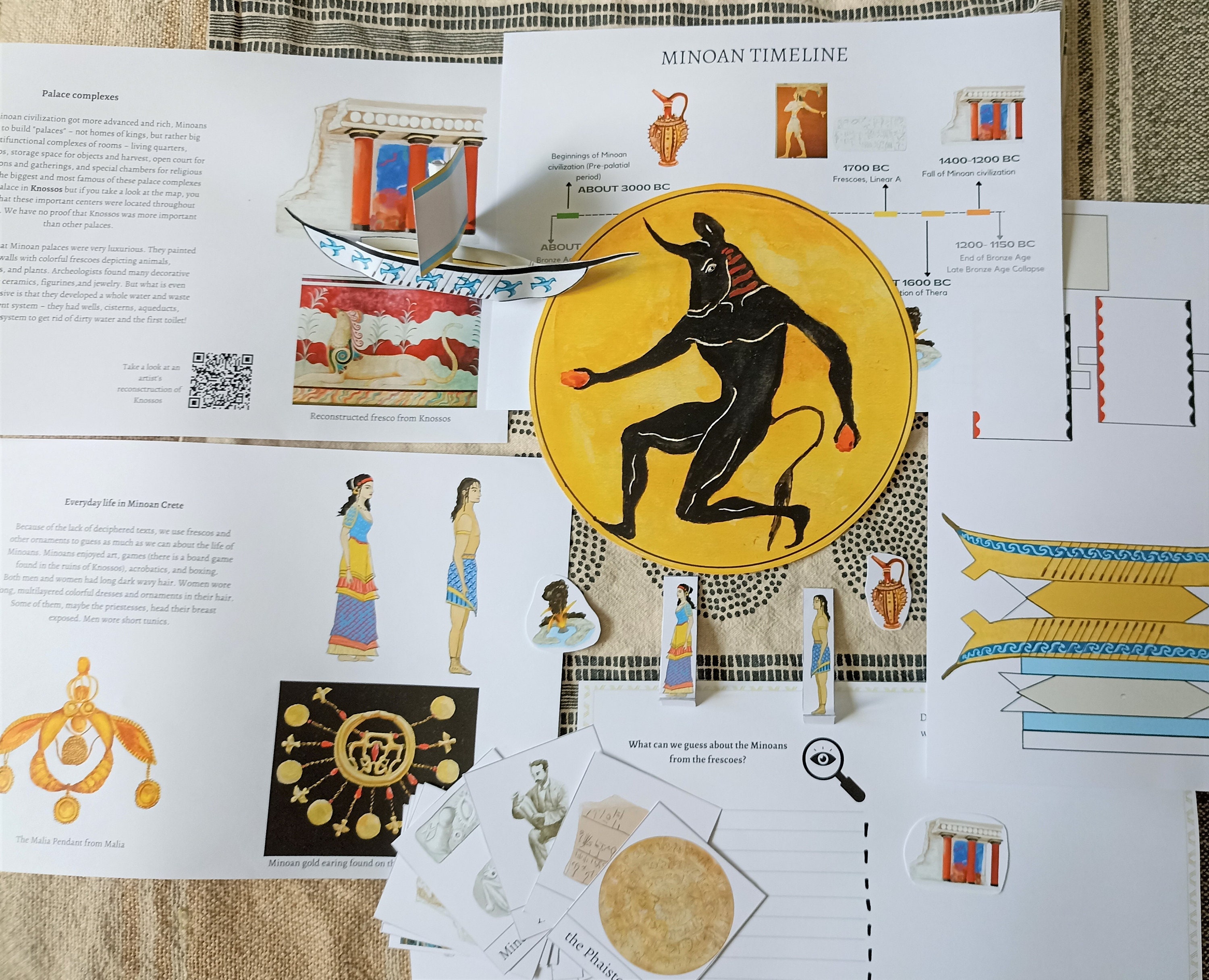 Minoan Unit Study, Montessori Ancient Greece History Resources - Etsy