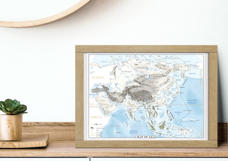Maps of Asia - Physical, Political, and Biomes - Printable Geography ...