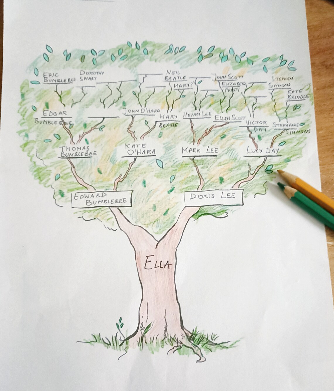 Family Tree Templates and Vocabulary - Etsy