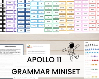 Apollo 11 Moon Landing Grammar Miniset - Etsy
