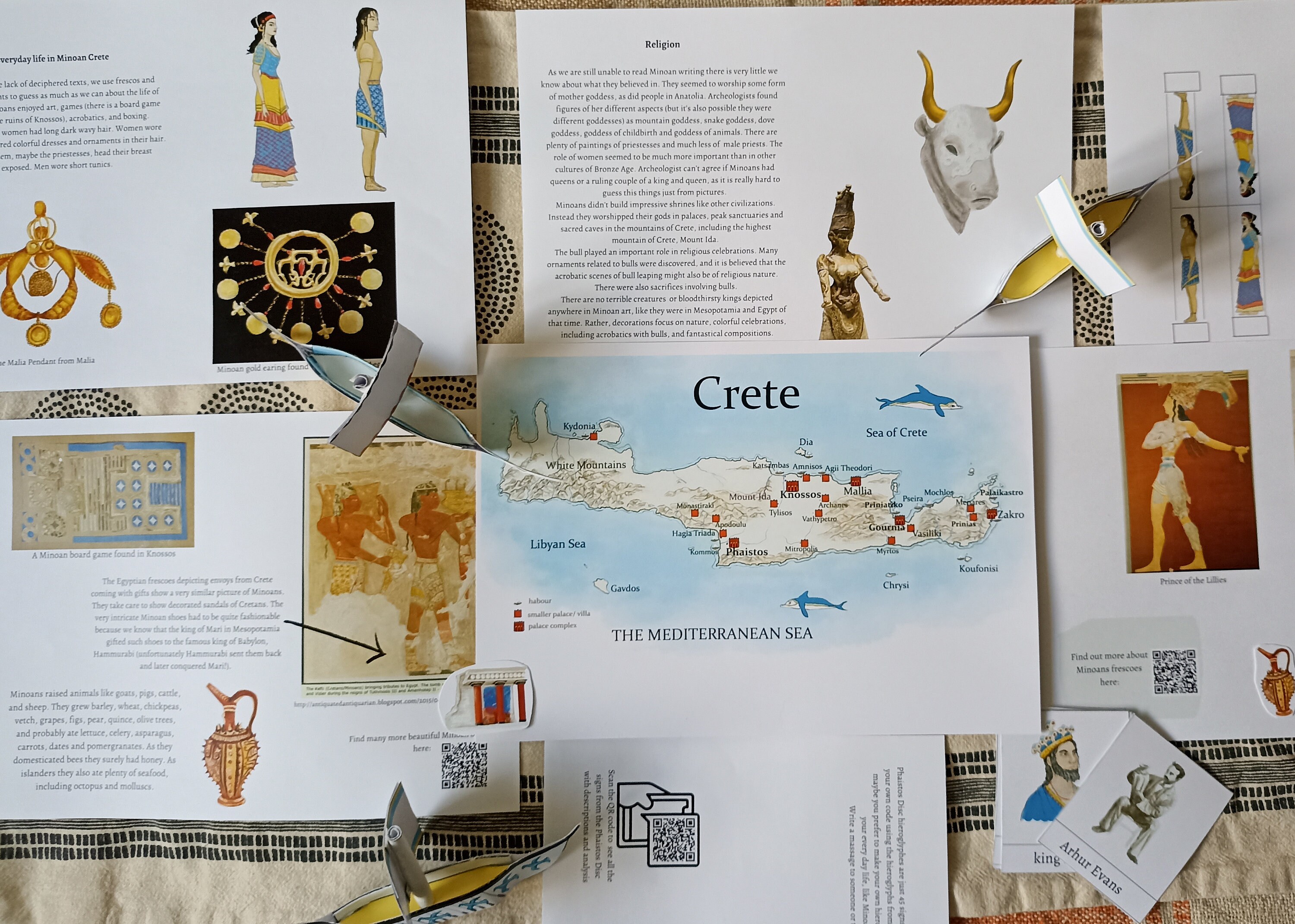 Minoan Unit Study, Montessori Ancient Greece History for Kids 7-12 - Etsy
