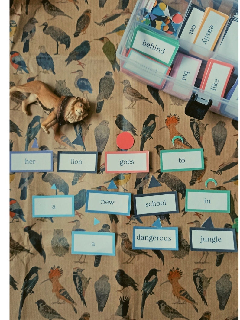 Montessori Grammar Set UPDATED - Parts of Speech - Montessori Cards and ...