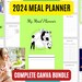 2024 Meal Planner, 2024 Grocery List Printable, 2024 Digital Planner ...