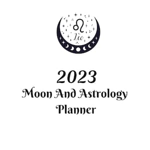 Moon Astrology Planner, Canva Lunar Cycle Planner, Moon Phase Planner ...