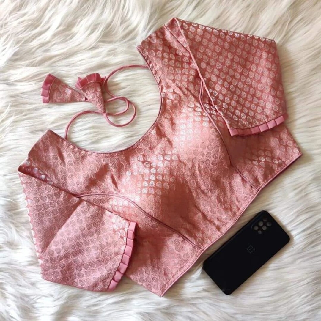 New and Good Looking Khatan Banarsi Blouse With SILVER JARI Concept and ...