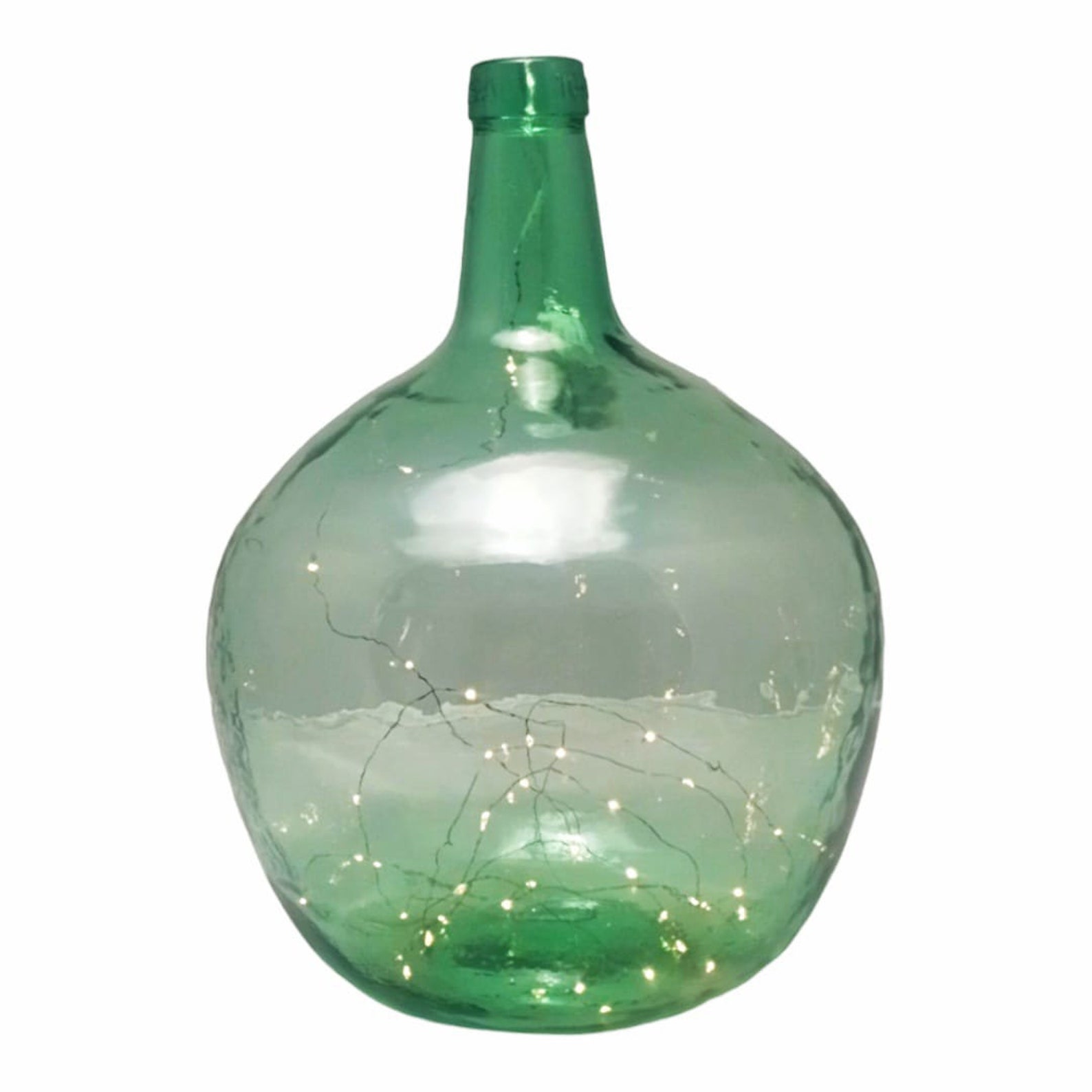Vintage Spanish Demijohn by Viresa – 20L Hand-blown Green Glass Bottle ...