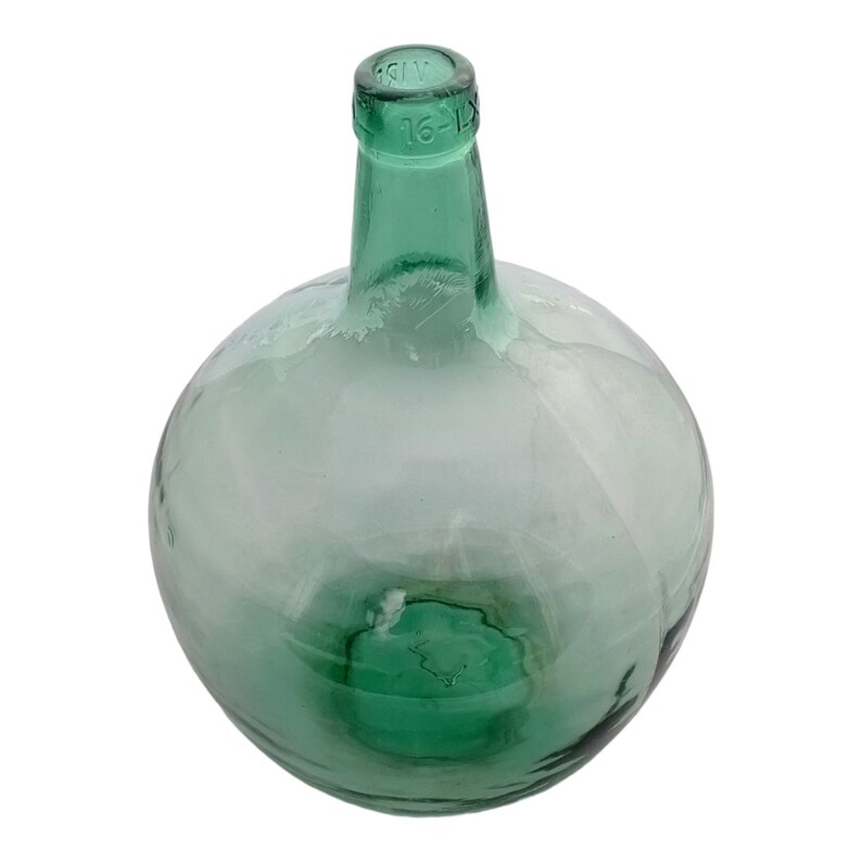 Vintage Spanish Demijohn by Viresa – 20L Hand-blown Green Glass Bottle ...