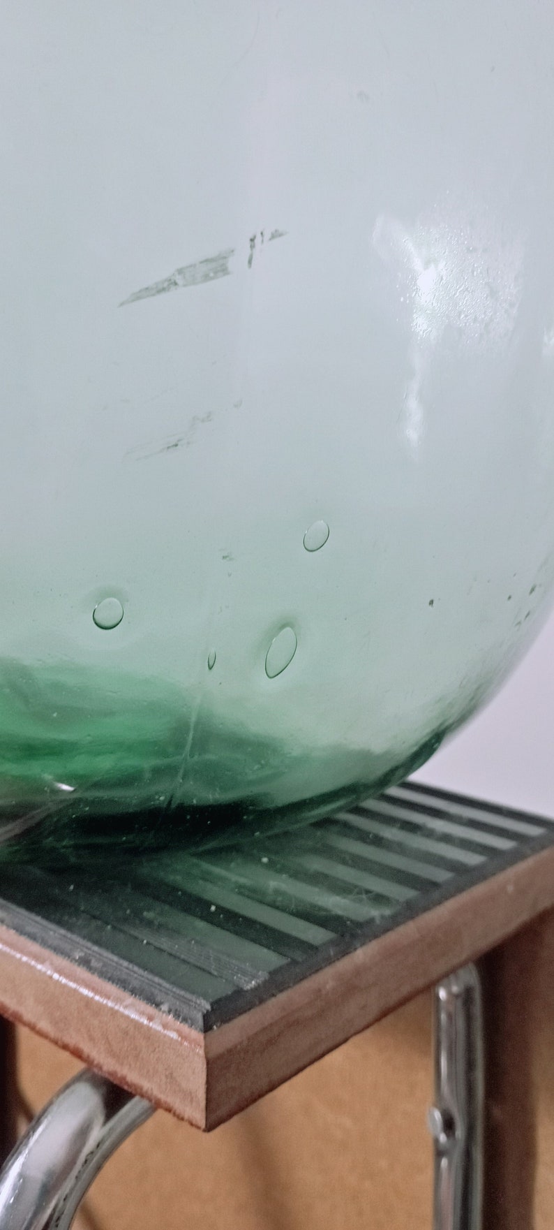 Vintage Spanish Demijohn by Viresa – 20L Hand-blown Green Glass Bottle ...