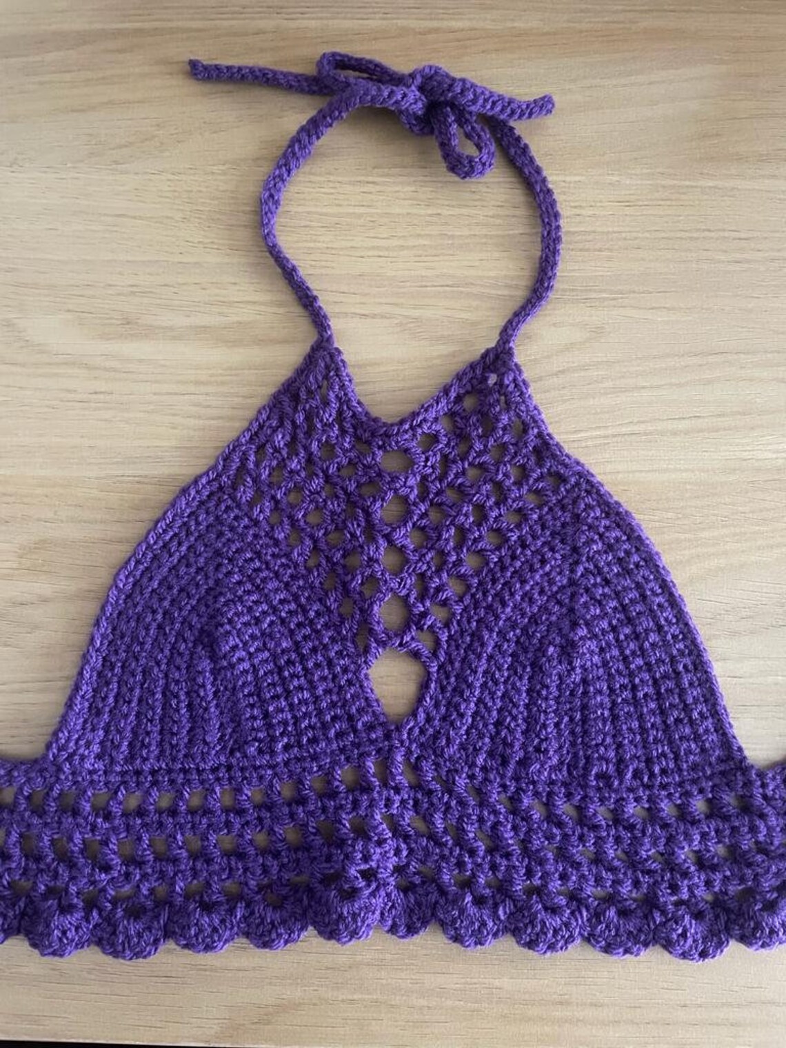 Handmade Crochet Crop Top - Summer Caged Halter Top. - Etsy
