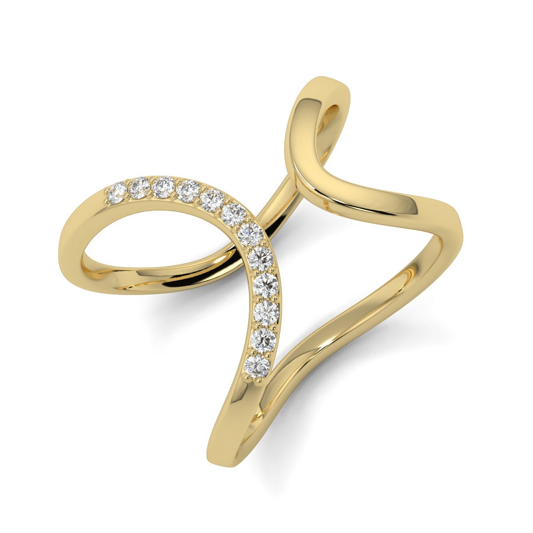 CHASSIS RING, 4.33 Gm, 18k Hallmark Gold Ring With Real Diamond With ...