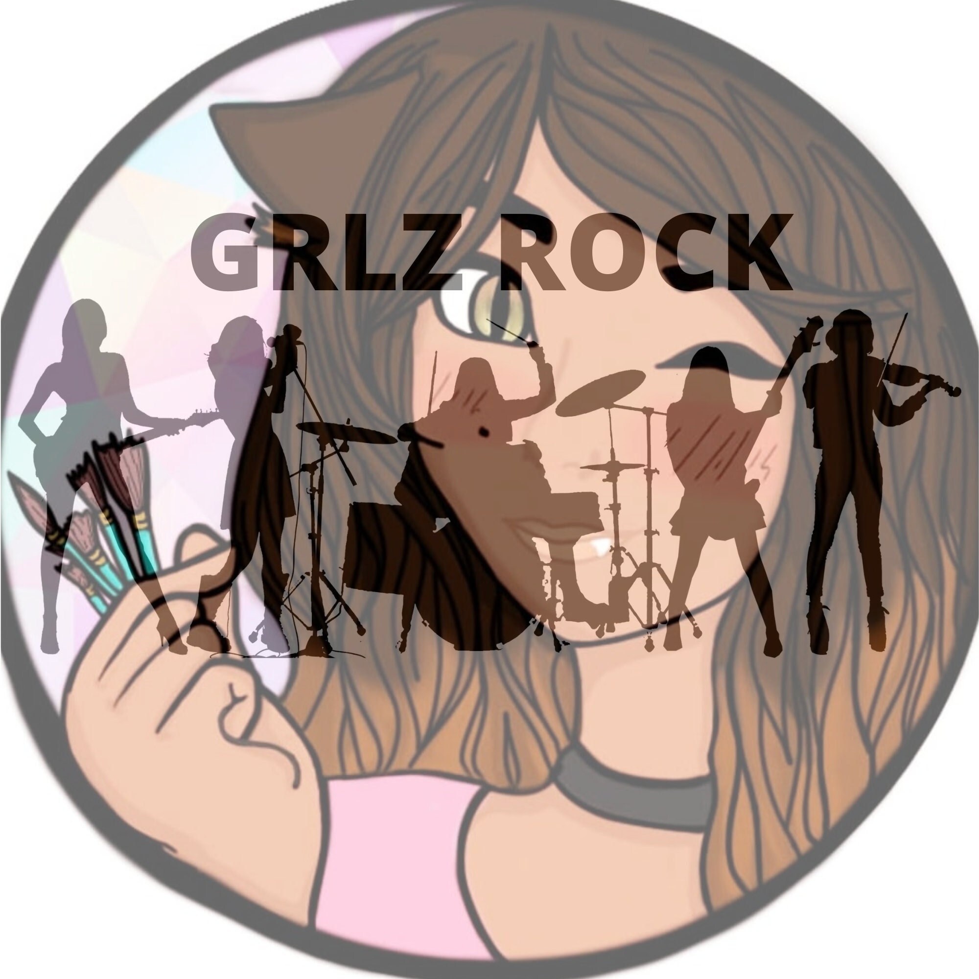SVG Girls Rock Vector Image Printable Download - Etsy