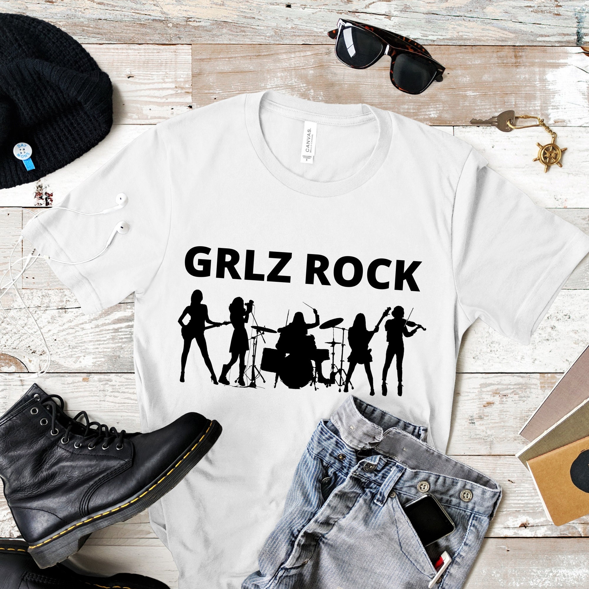 SVG Girls Rock Vector Image Printable Download - Etsy
