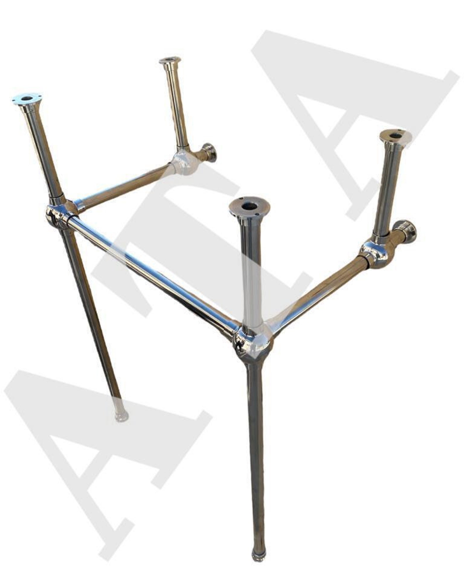 Polished Chrome Sink Console Legs: Elegant Style, Custom Sizes - Etsy